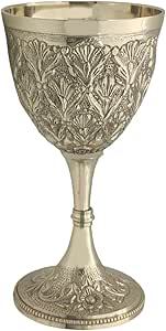 Amazon.com | REPLICARTZUS Brass Goblet Chalice Floral Gothic Roman wine ...