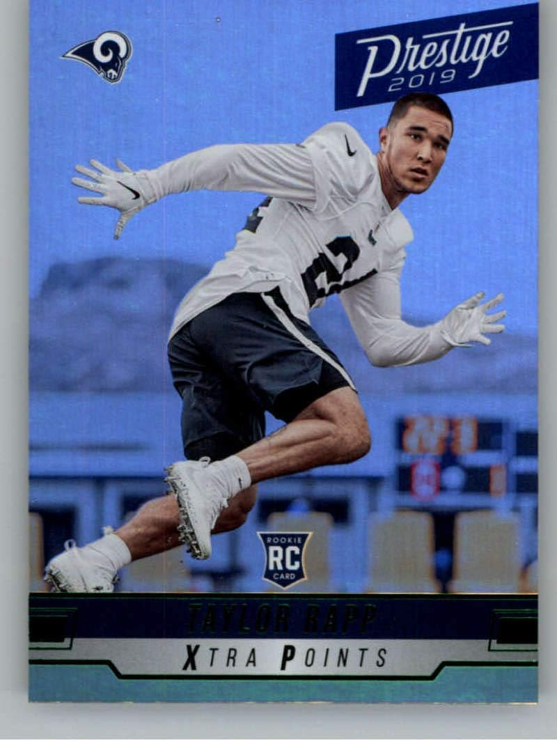 Amazon.com: 2019 Prestige Xtra Points Green Football #215 Taylor Rapp ...