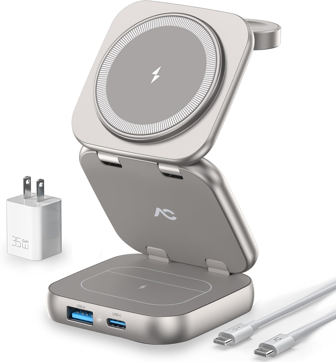 Amazon.com: Wireless Charger for MagSafe, 5-in-1 Evolved Charging Stand ...