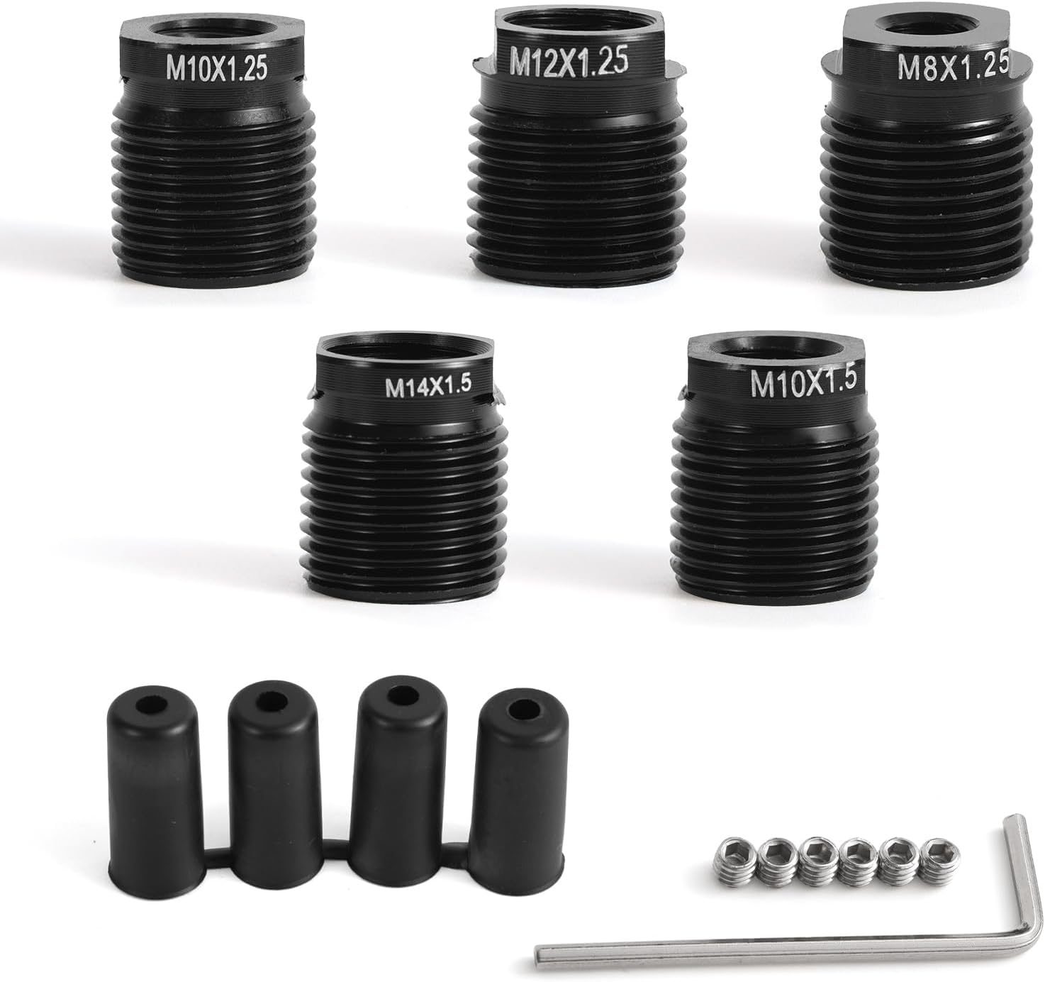 Amazon.com: Goktvai 5pcs Gear Shift Knob Adapter Kit, Universal ...