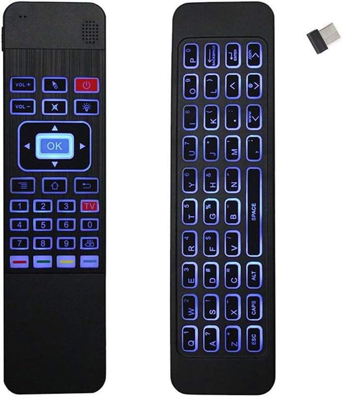 [4 en 1] WeChip Télécommande clavier et Souris, 2.4G Contrôleur Telecommande pour les boîtiers ...