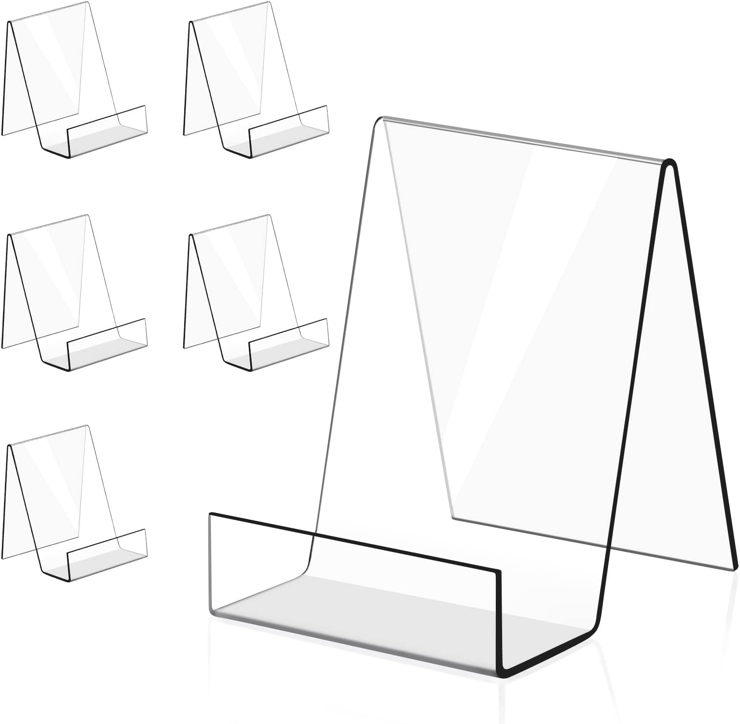 Amazon.com: 6 Pack Acrylic Book Stand, Clear Easel Stand for Display ...
