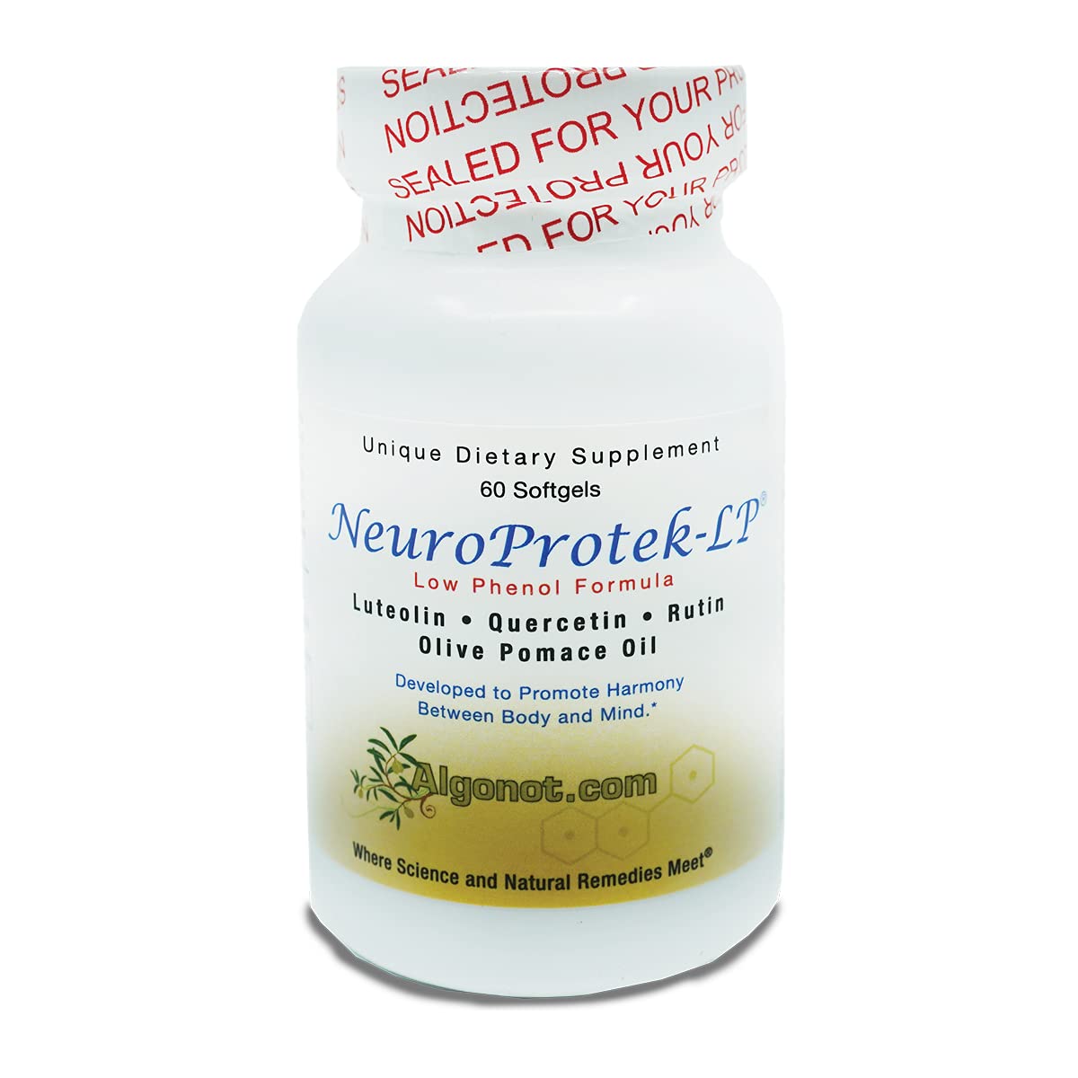 NeuroProtek Low Phenol - 60 Soft Gels Exclusive patented combination of ...