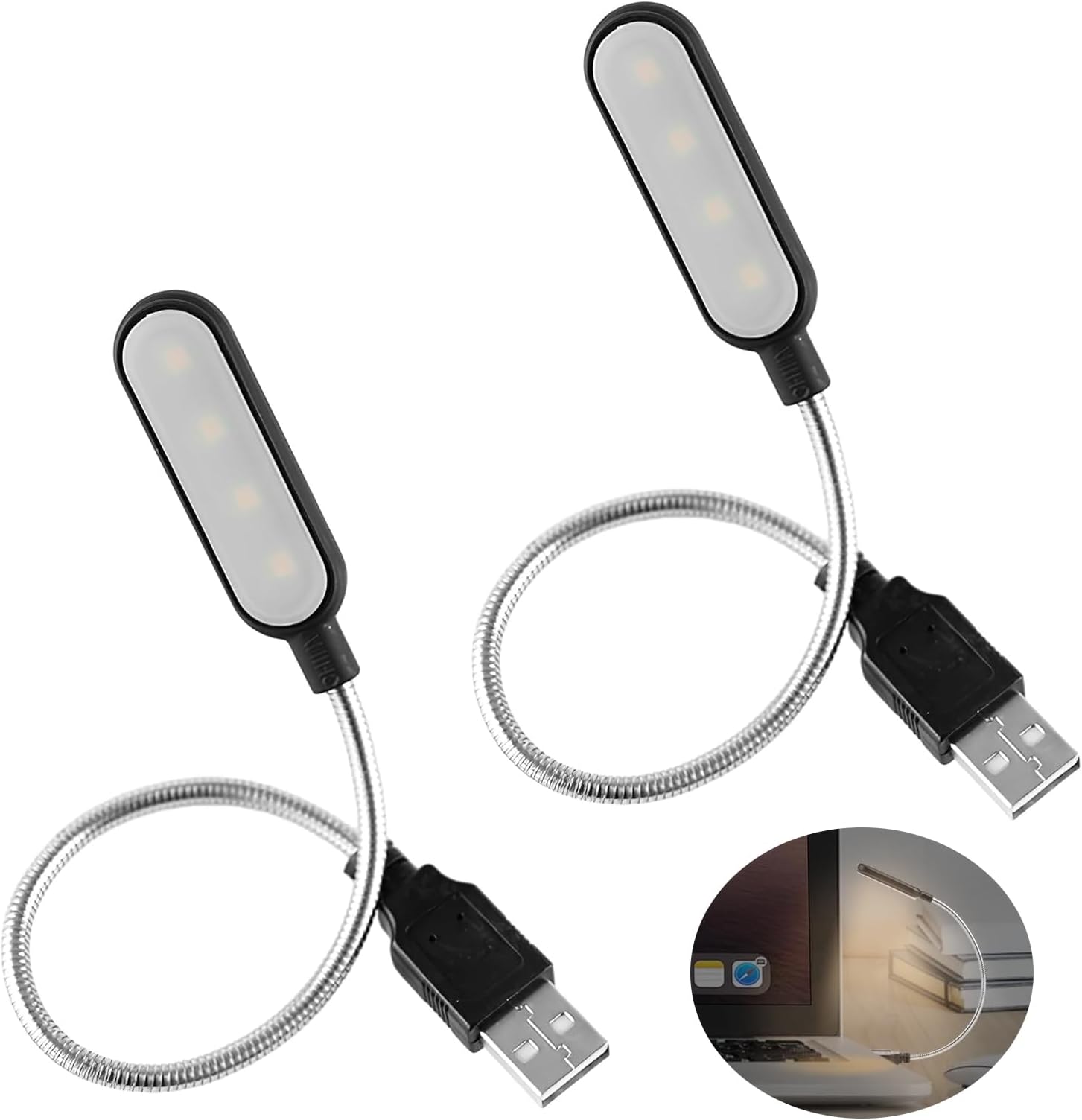 Daffodil USB Keyboard and Reading Light ULT05 - Gooseneck Flexible LED ...