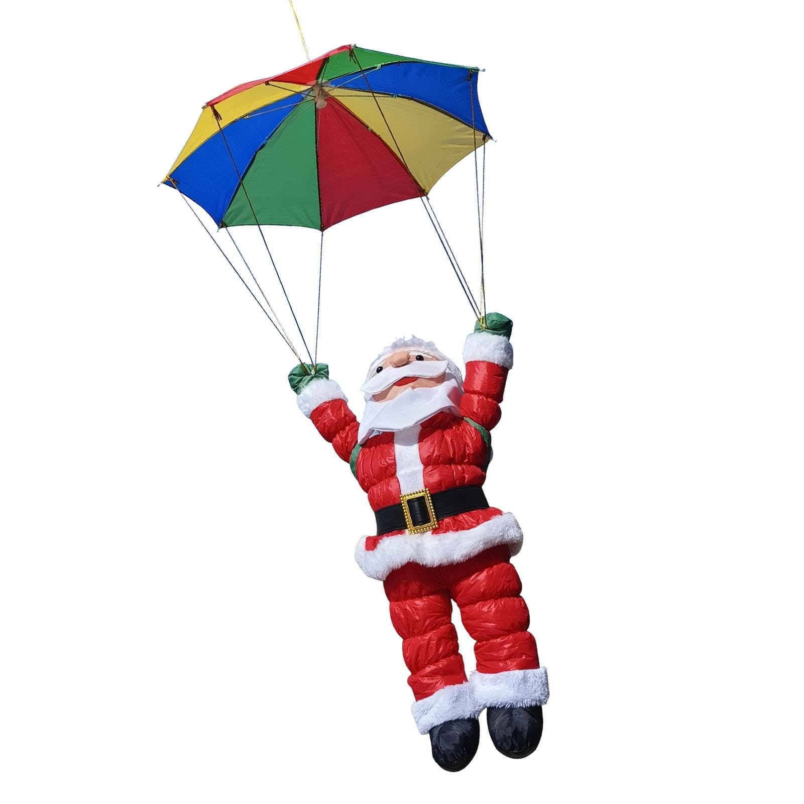 Skydiving Santa Ornament PARACHUTE SANTA CLAUS ORNAMENTS