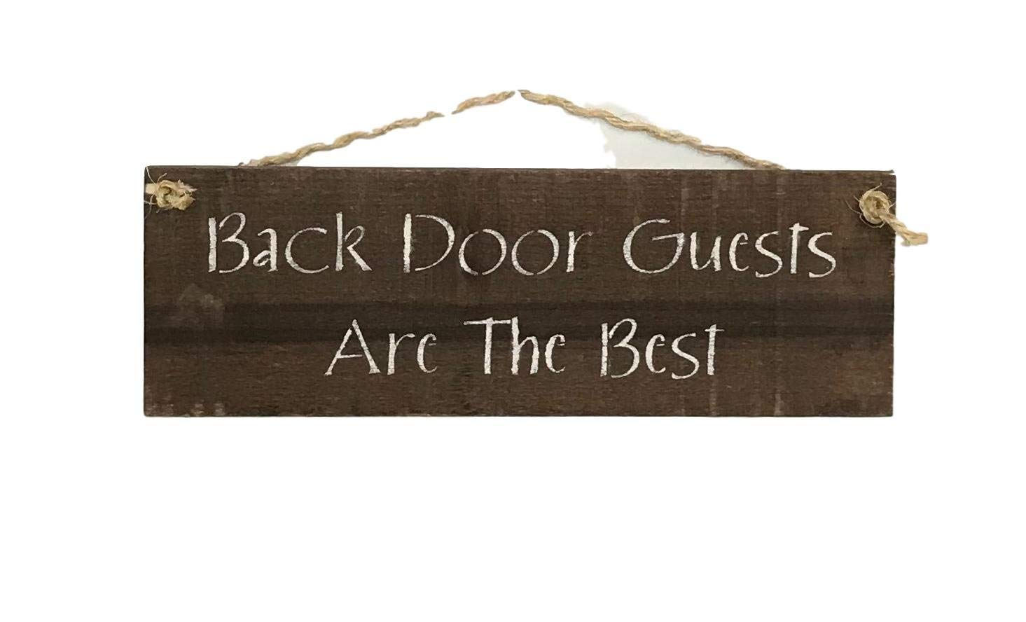Amazon.com: Back Door Guests Are The Best Wood Sign : Home & Kitchen