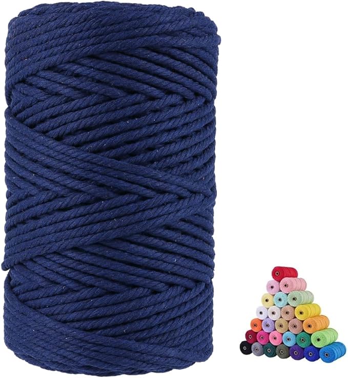 Amazon.com: FLIPPED 100% Natural Cotton Macrame Cord,5mm x110 Yards ...