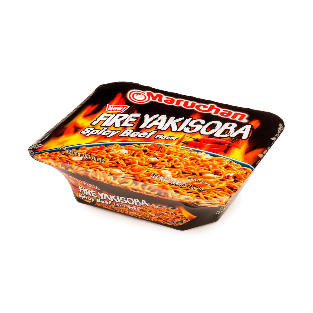 Snapklik.com : Maruchan Yakisoba Fire Spicy Beef Flavor, 3.99 Ounce