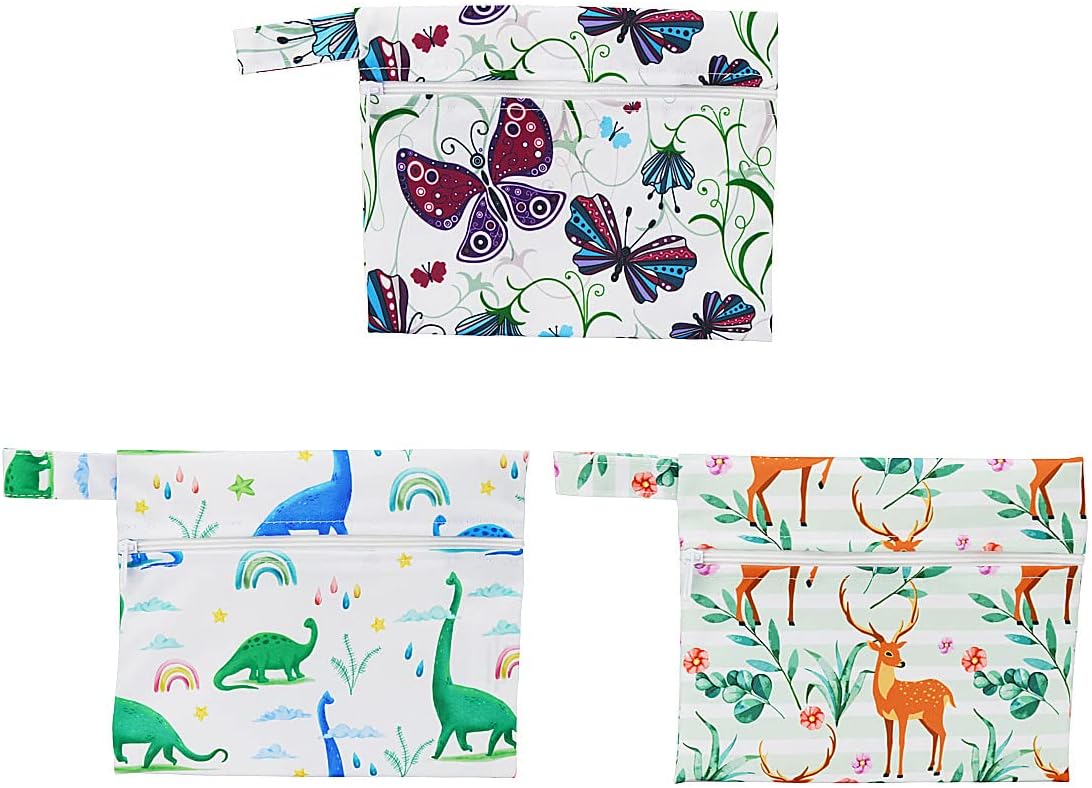 Amazon.com : 3 Pieces Reusable Mini wet bag for Mama Cloth Menstrual ...