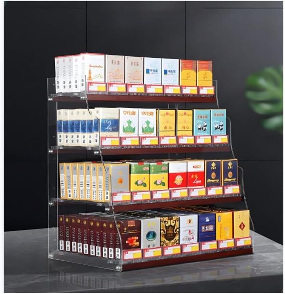 Amazon.com: Trapezoid Wall Mounted Cigarettes Display Rack, Cigarette ...