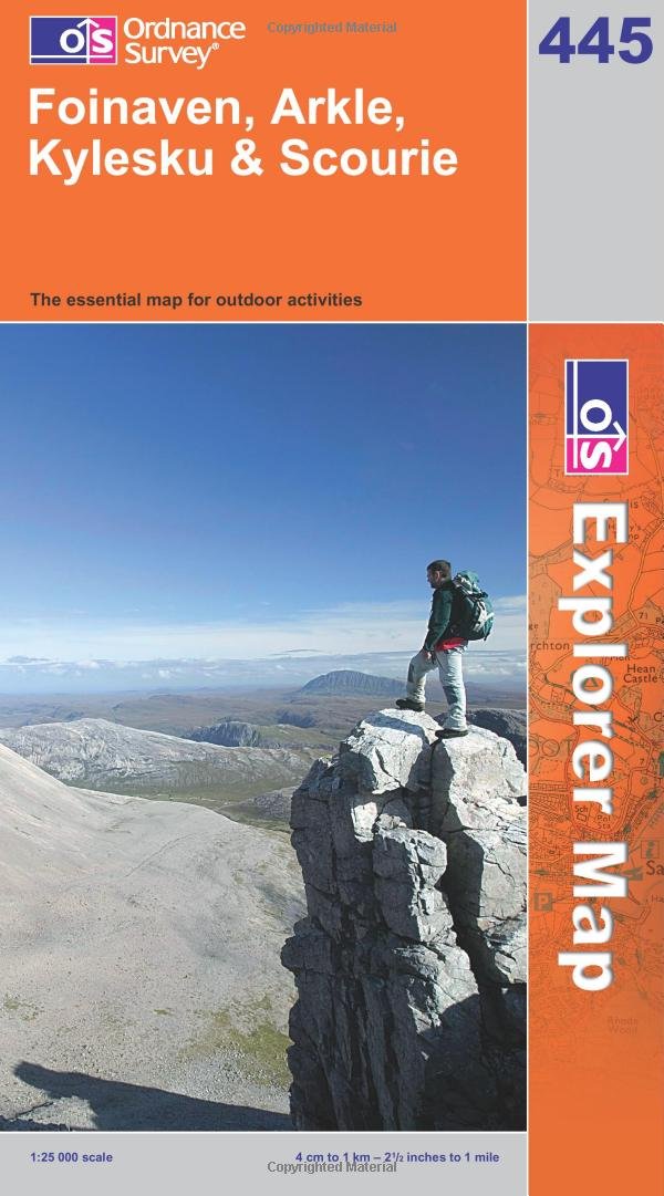 Foinaven, Arkle, Kylesku and Scourie (Explorer Maps) 445: Ordnance ...
