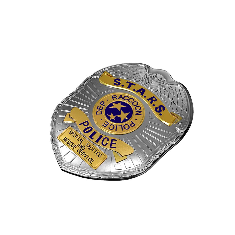 Buy Resident Evil 2 Remake Leon Cosplay S.T.A.R.S. RPD Pin Badge ...