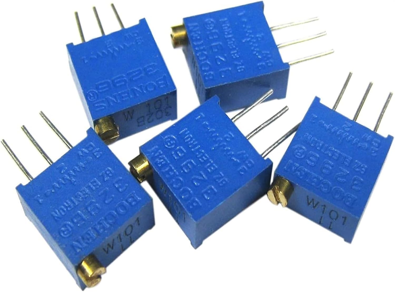 GuangHuiy Current limiting elements 20PCS Blue White Trim Pot Variable ...