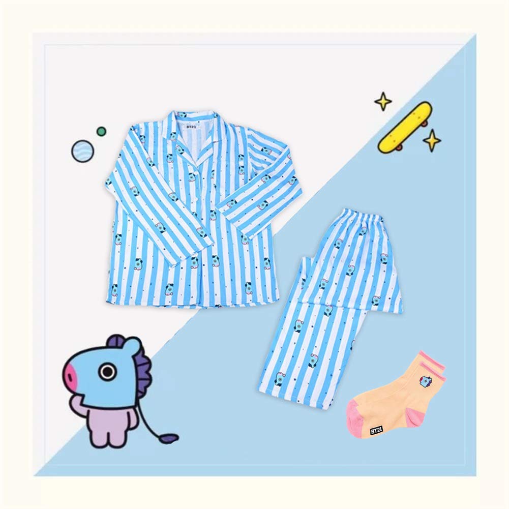 Buy Lhl BT21 pajamas BTS Bangtan Boy Rap Monster bts Jimin bts Jin bts ...