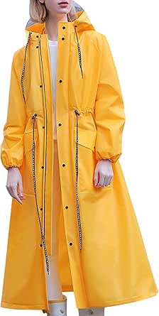 Amazon.com: Muzeca Waterproof Portable Raincoat, Rain Coats for Women ...