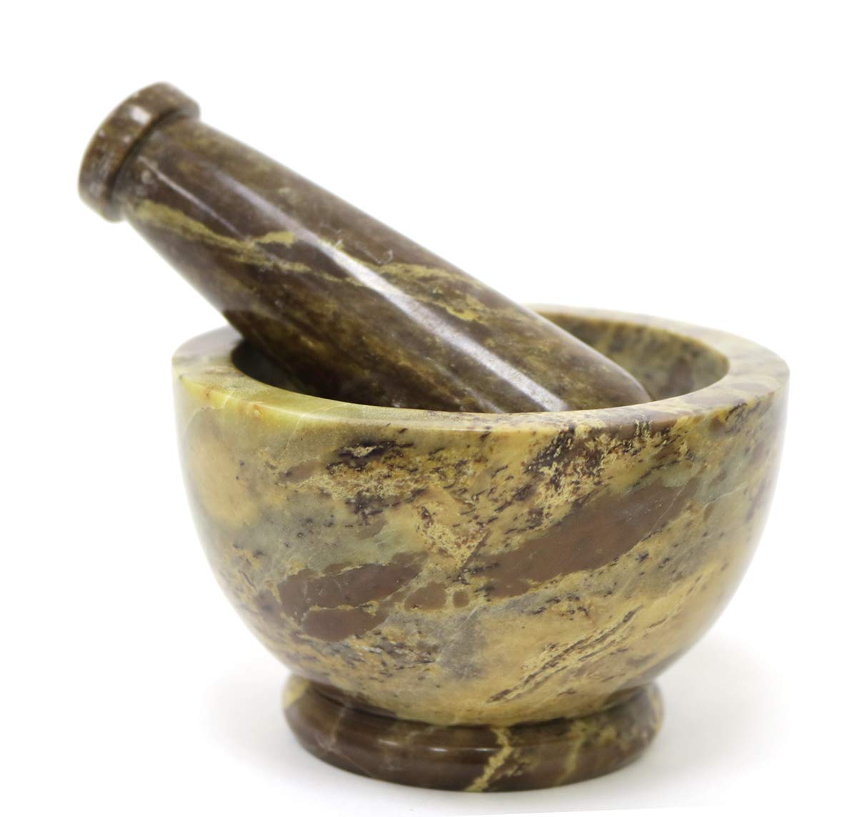 Vc-Vanoraa Natural Soap Stone Mortar and Pestle Set, Imam Dasta, Ohkli ...