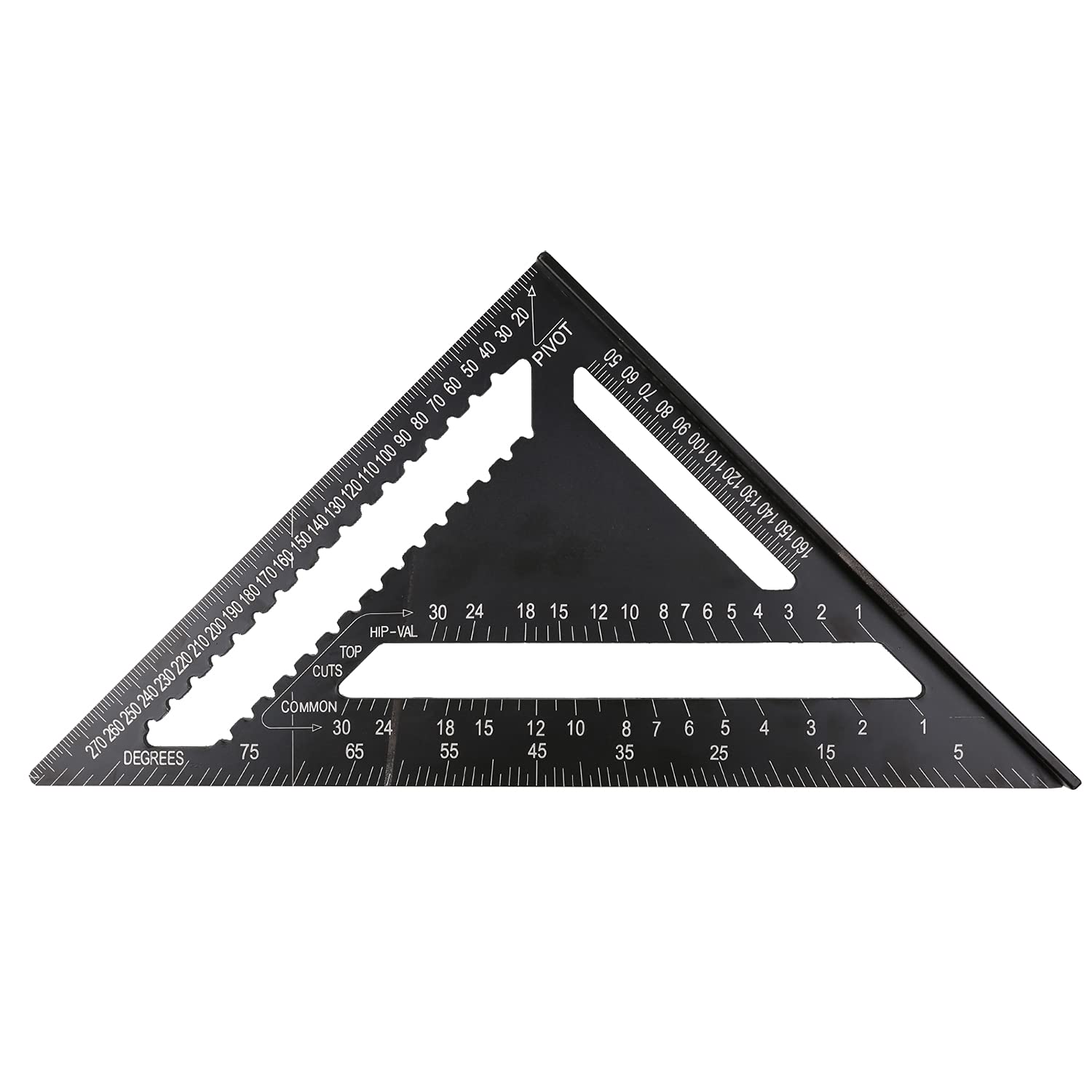 Buy Hometool Metric Triangle Ruler 12 Inch Rafter Aluminum Alloy Metric ...