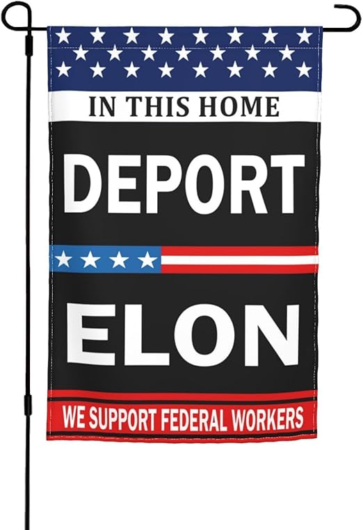 Amazon.com : Anti-Trump Musk Garden Flag,Deport Elon Yard Sign ...