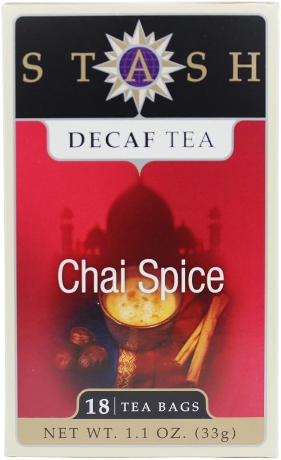 Amazon.com : Decaffeinated Tea-Chai Spice Stash Tea 18 Bag ...