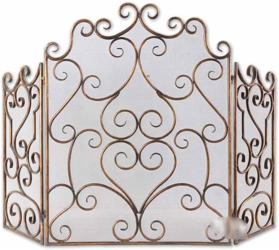 Amazon.com: moisture Fire Place Screens European Style Fireplace Screen ...