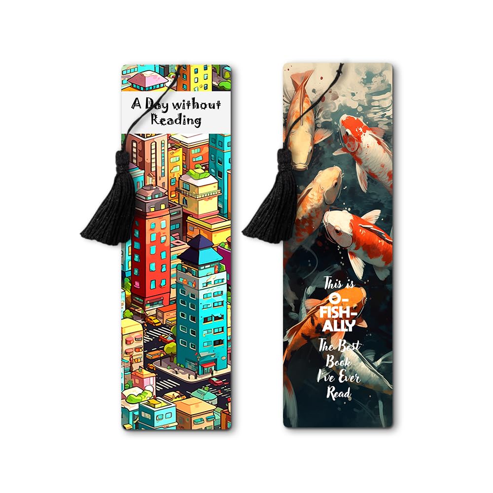 Lentikart 3D Lenticular Bookmark Set of 2 | 2 x 6.6 in with Tassel ...