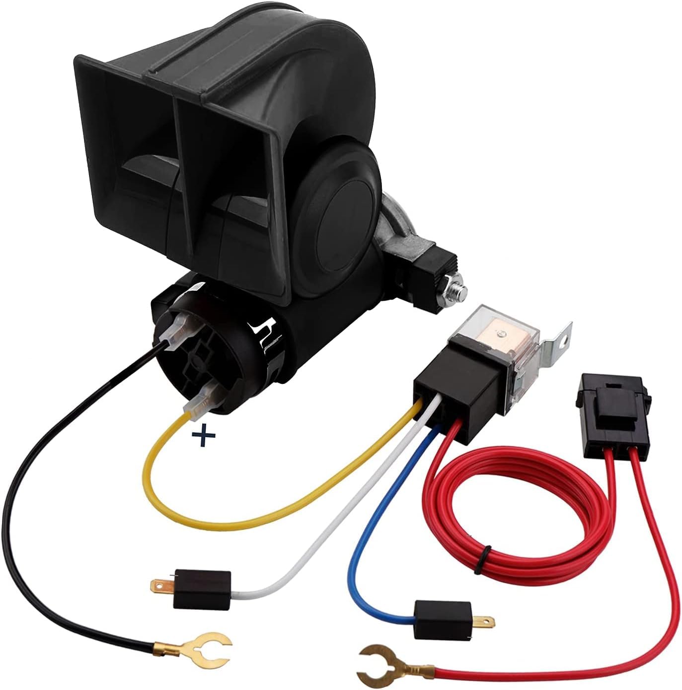 Automaze Car Air Horn 12V with Compressor and Relay, Wiring Compact ...