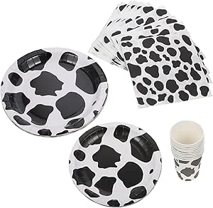 Amazon.com: Didiseaon Cow Decorations for Party 50 Pcs Birthday Party ...