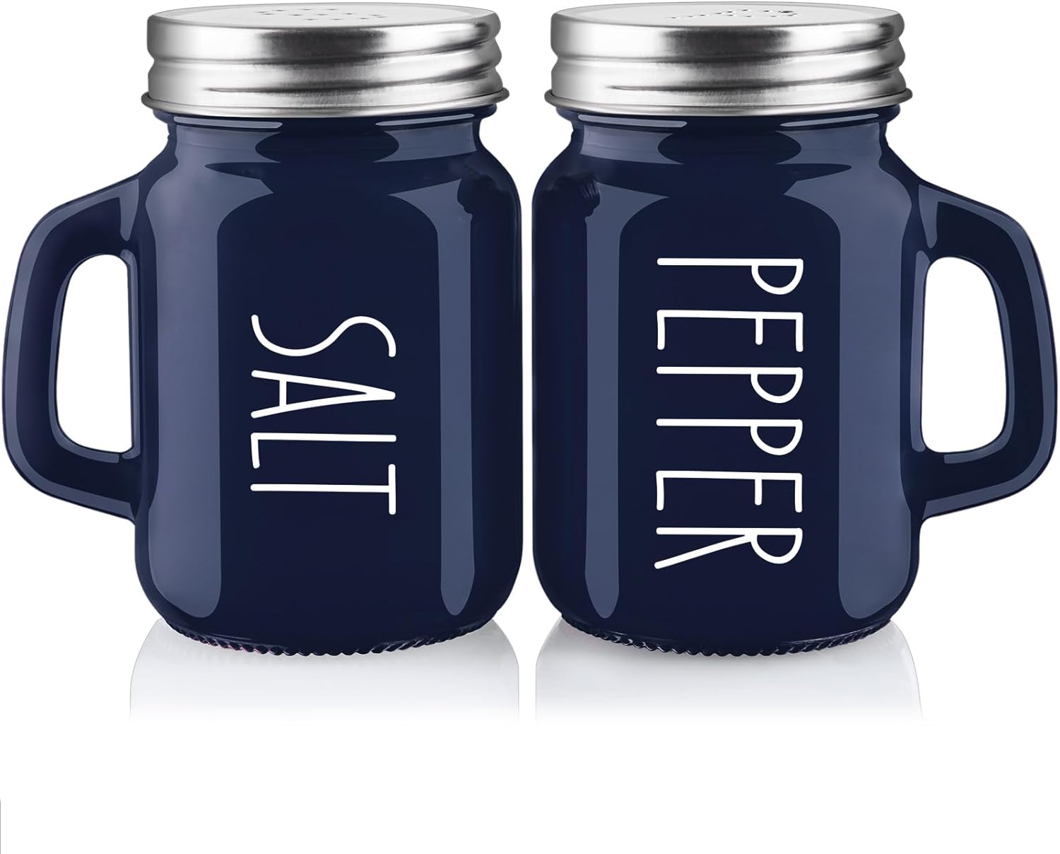 Amazon.com: Navy Blue Salt and Pepper Shakers Set, 4 oz Cute Modern ...