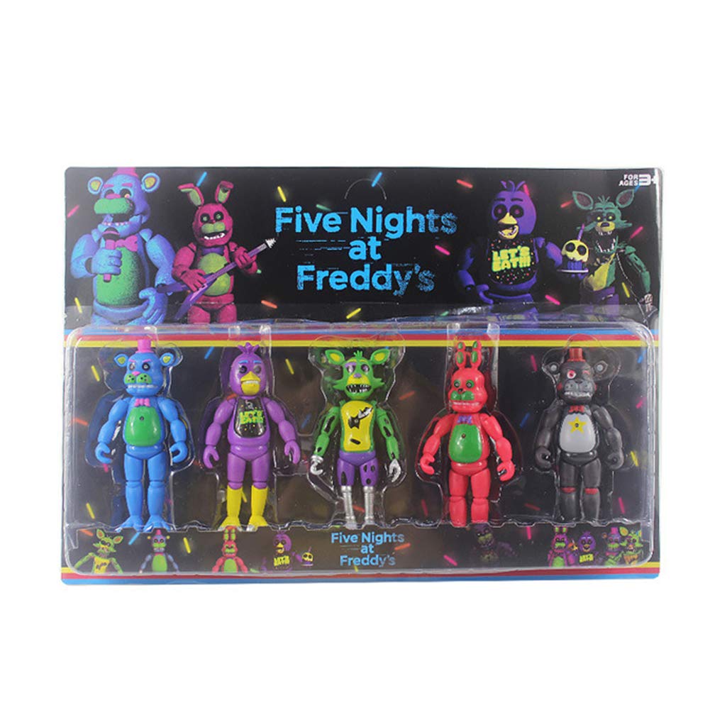 Buy Inspired by FNAF Dolls Set Action Standing Model Bear Foxy Chica ...