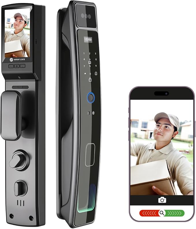 Amazon.com : We Technology 3D Face Recognition Smart Door Lock with ...