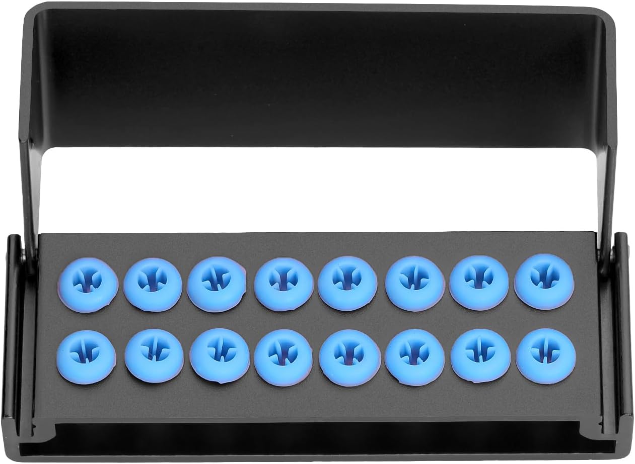 Amazon.com: 2Pcs 16 Holes Bur Block Holder with Silicon Cover ...