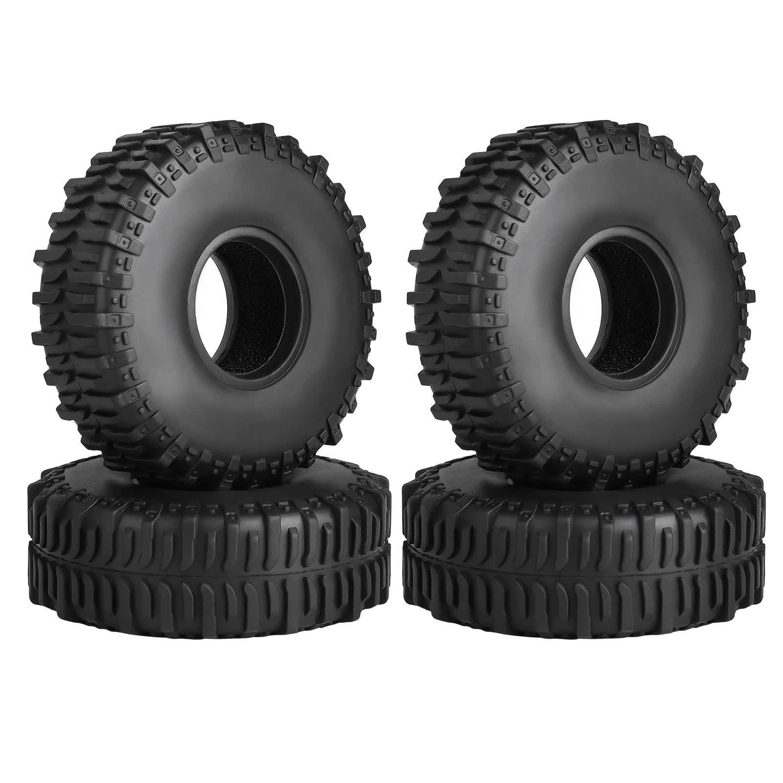 Amazon.com: HobbyPark Soft Rubber SCX24 Mud Tires 1.0 Rock Crawler for ...