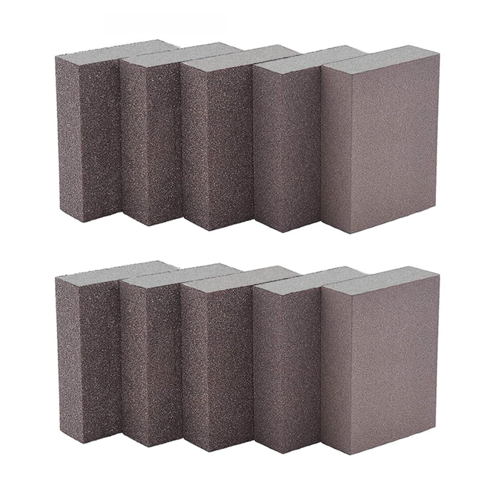 Amazon.com: 10 Pack Sanding Blocks Assortment 60/80/120/150/180 Grits ...
