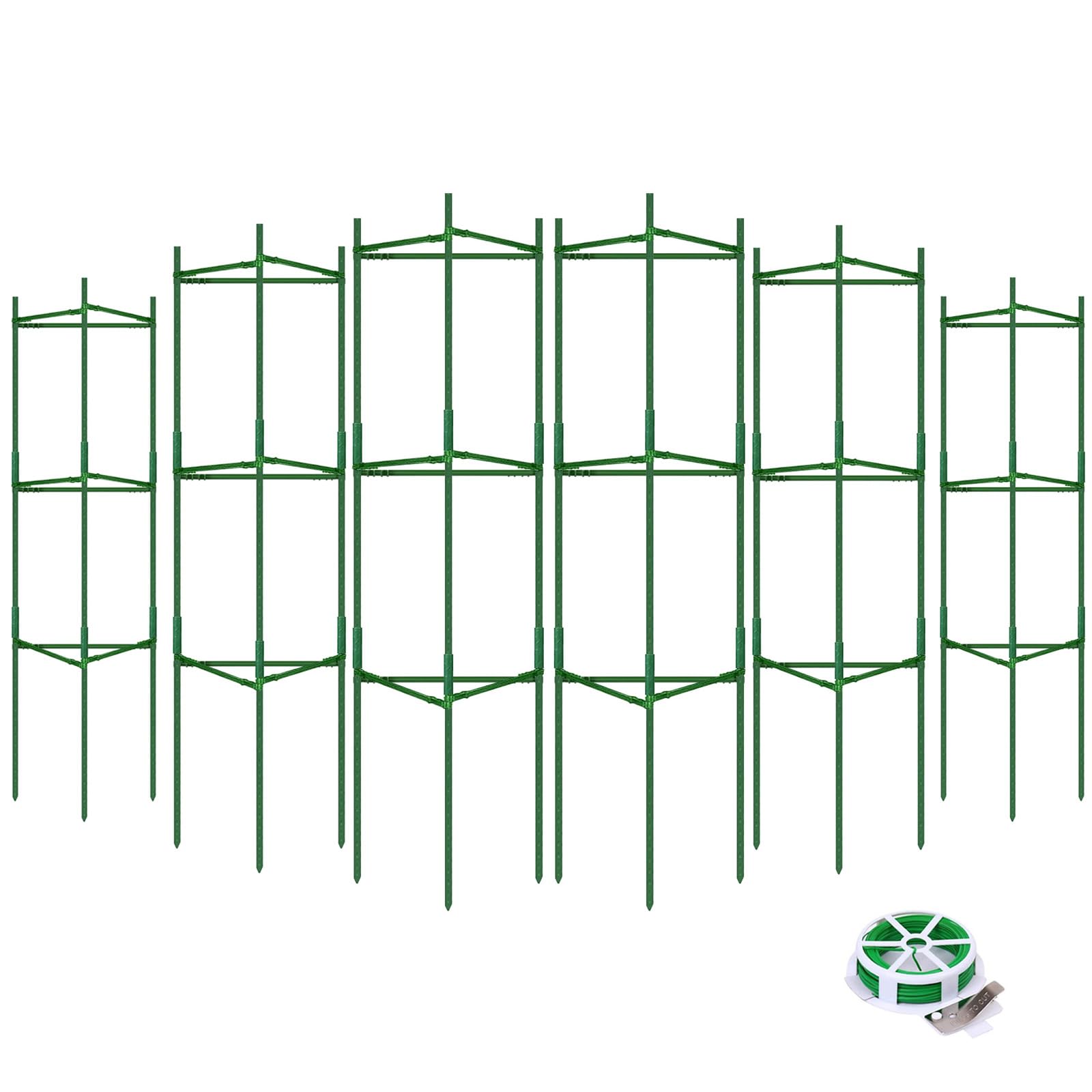 Snapklik.com : TOCCYARD 6 Pack Tomato Cages For Garden Plant Support ...