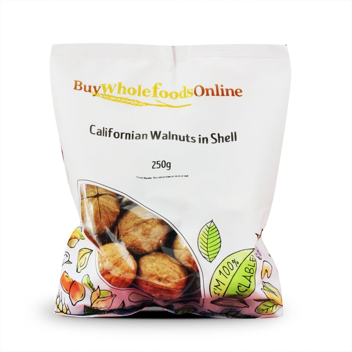 Walnuts Californian in Shell 250g (BWFO) : Amazon.co.uk: Grocery