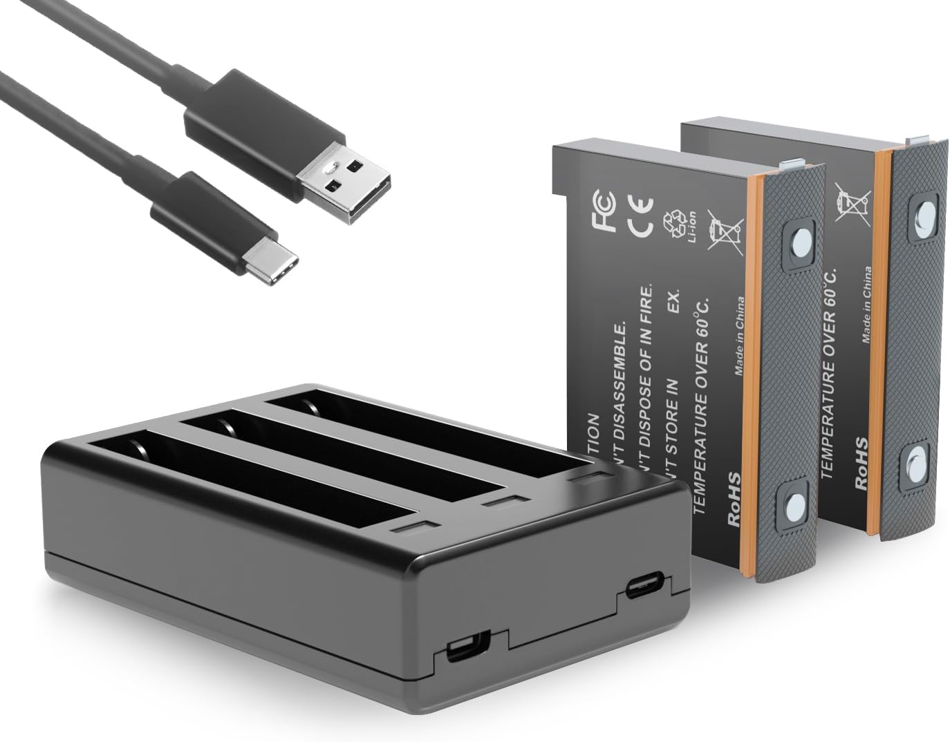 Amazon.com : Fast Charger Hub for Insta360 X3 Battery, 2pcs ...