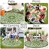 Amazon.com: Homcomoda Round Outdoor Patio Rug 6Ft Waterproof Indoor ...