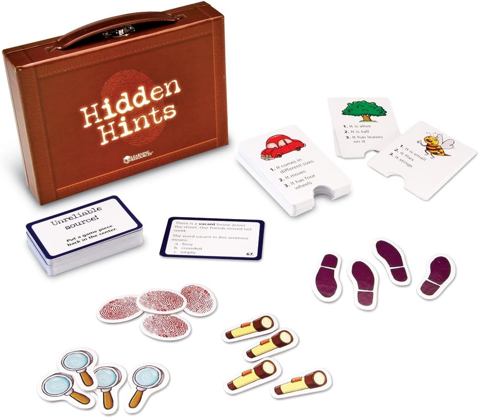 Amazon.com: Learning Resources Hidden Hints Mystery Word Game : Toys ...