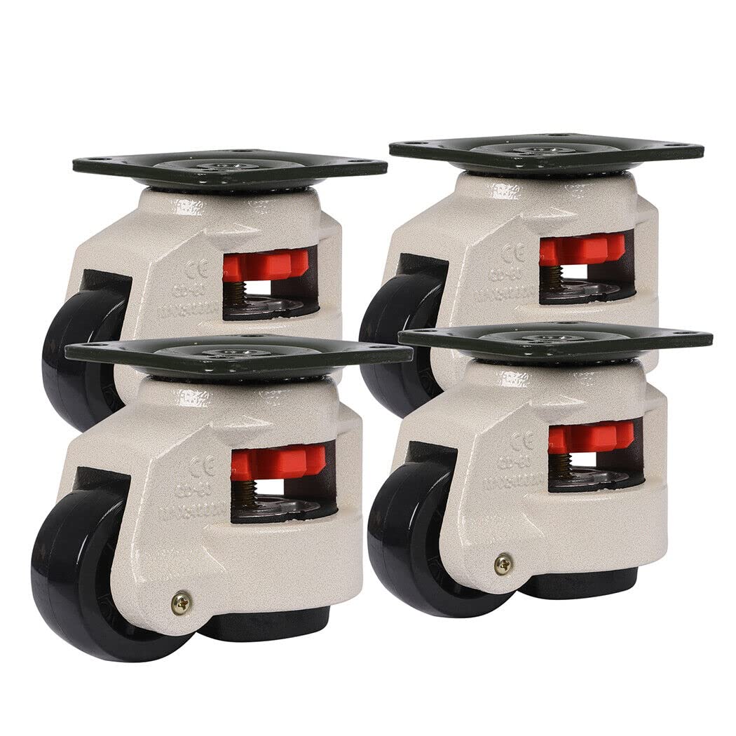 4 Pieces/Set GD-80F Leveling Casters Swivel Workbench Adjustable ...