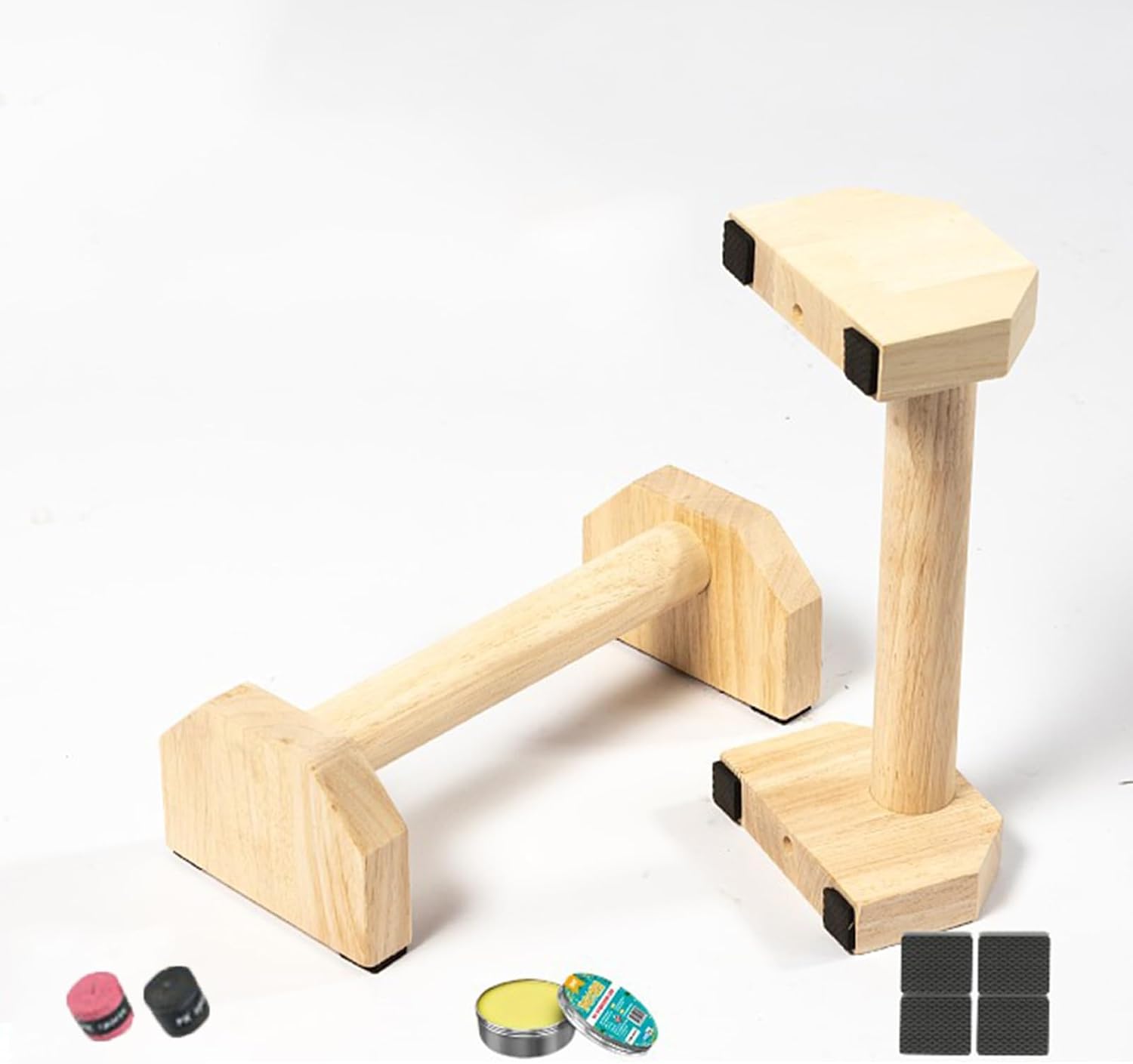 1 Pair Push Up Handle for Floor with Accessories 13In1 Wooden ...