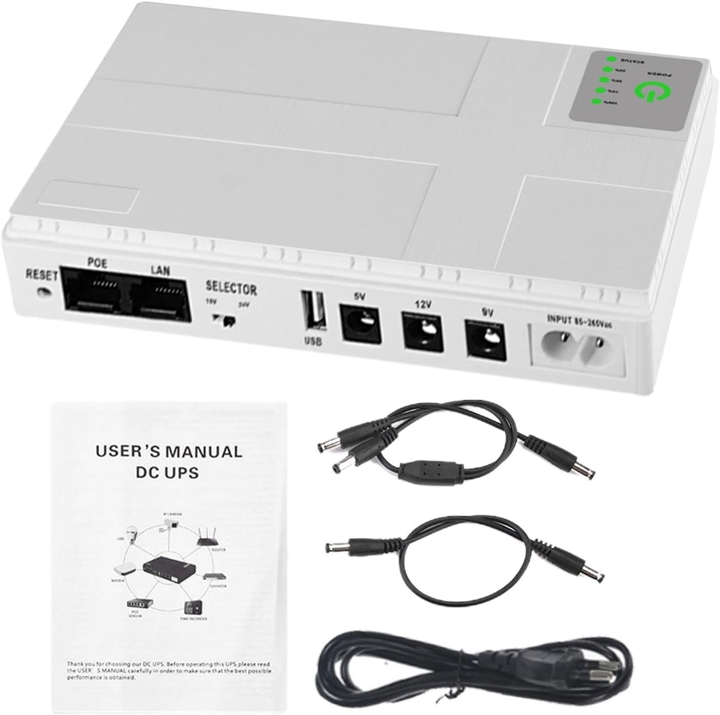 Amazon.com: Mini Ups Poweer Supply, Ups Backup Battery, Uninterruptible ...