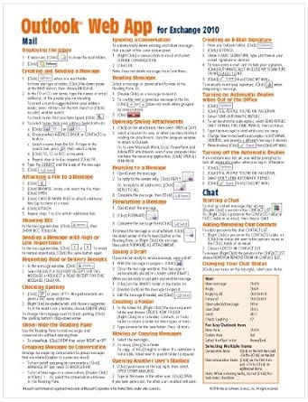 Amazon.fr - Microsoft Outlook Web App for Exchange 2010 Quick Reference ...