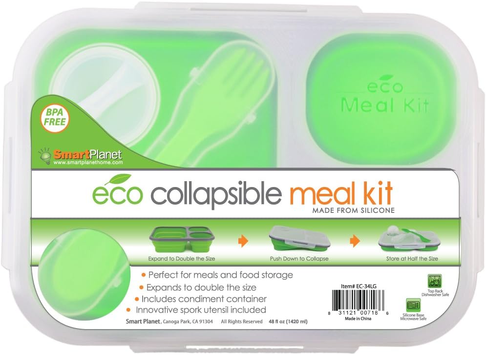 Amazon.com: Smart Planet EC-34 Large 3-Compartment Eco Silicone ...