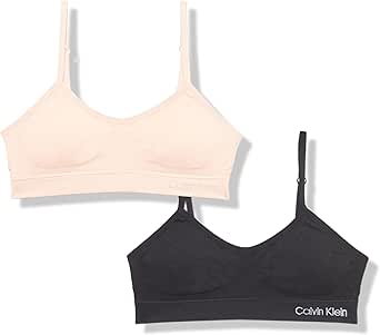 Amazon.com: Calvin Klein Girls' Grouched Crop Top Two Pack: Clothing ...