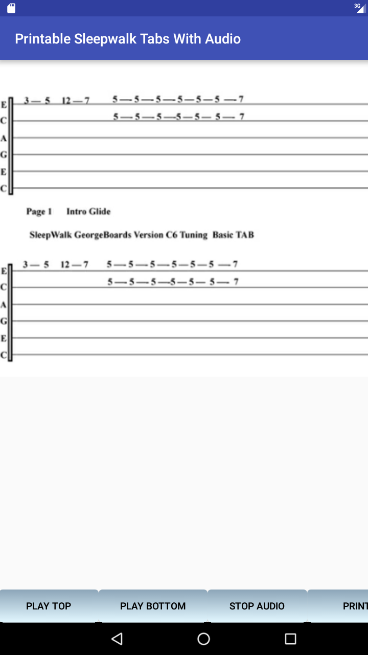 Printable Sleepwalk Tabs With Audio - App on Amazon Appstore