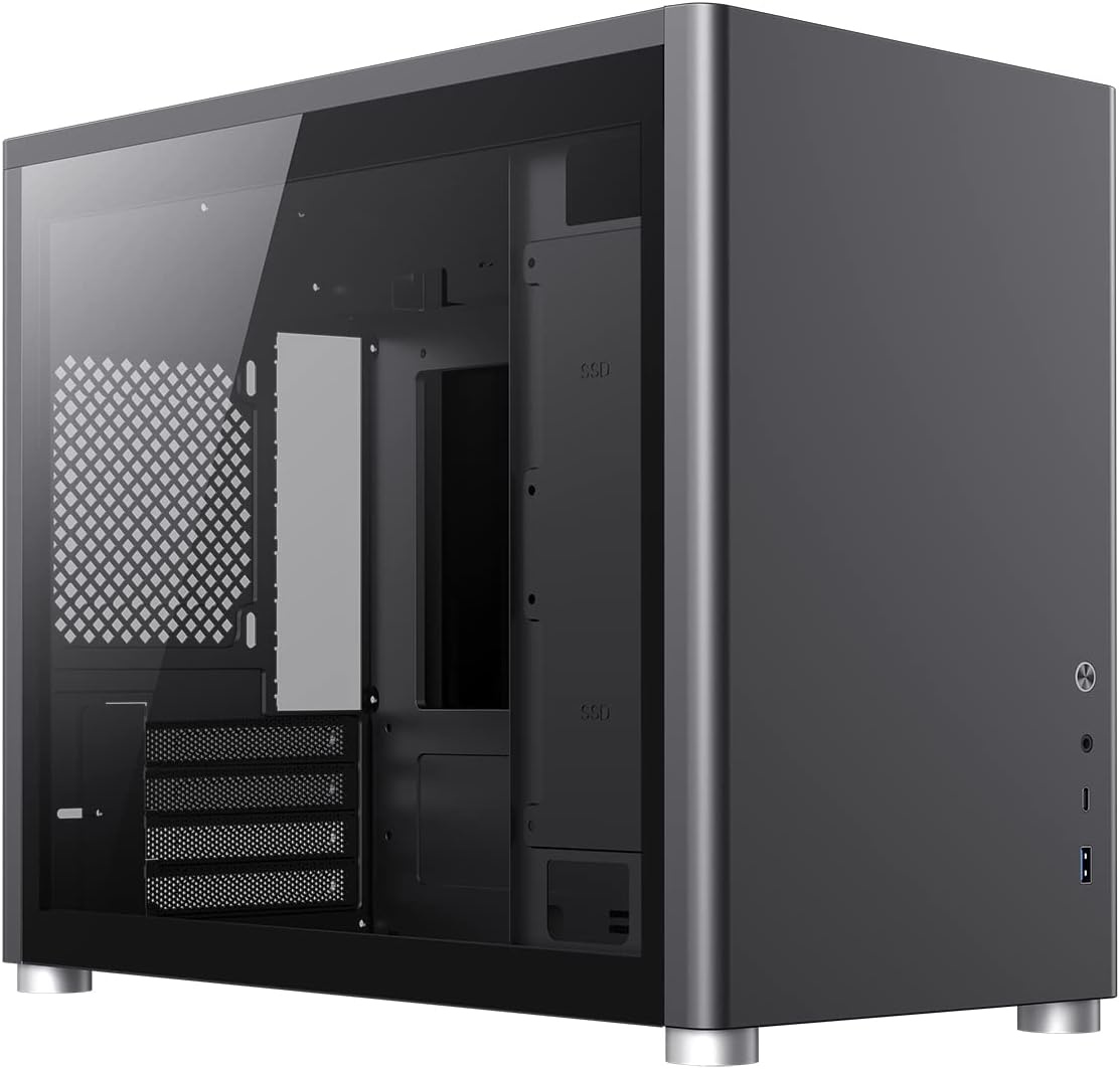 GameMax Spark Gaming Cube, Micro-ATX Modular Gaming PC Case, Dual ...
