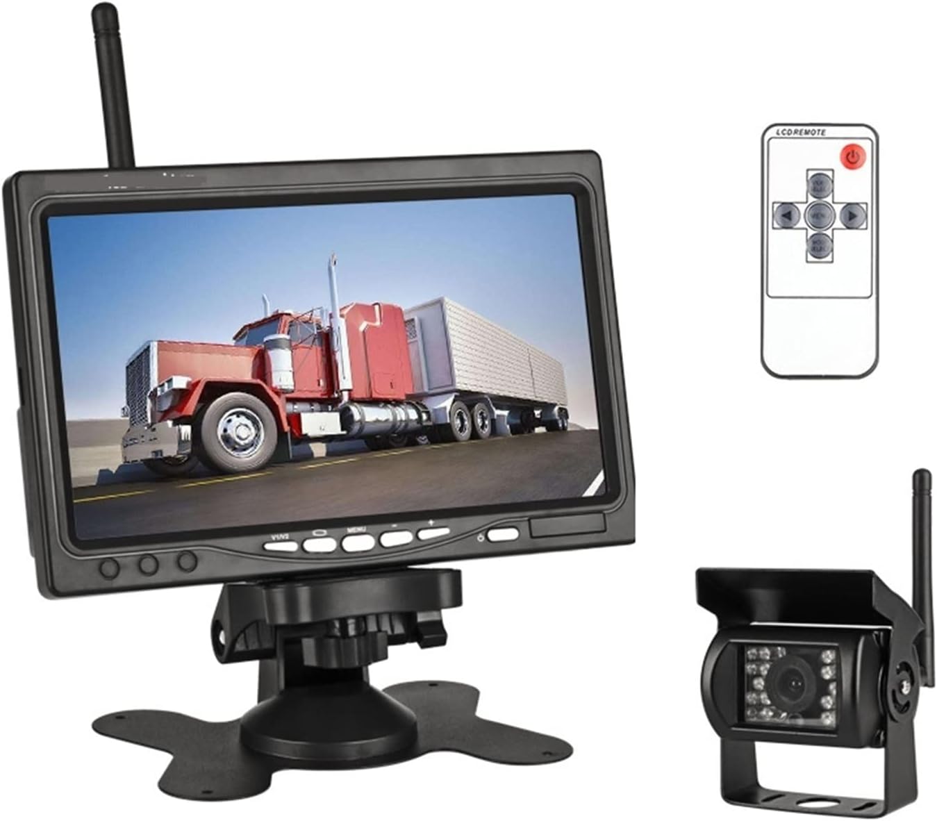 LKW-GPS-Navigation Drahtlose LKW Rückansicht Kamera 18 Infrarotlichter ...