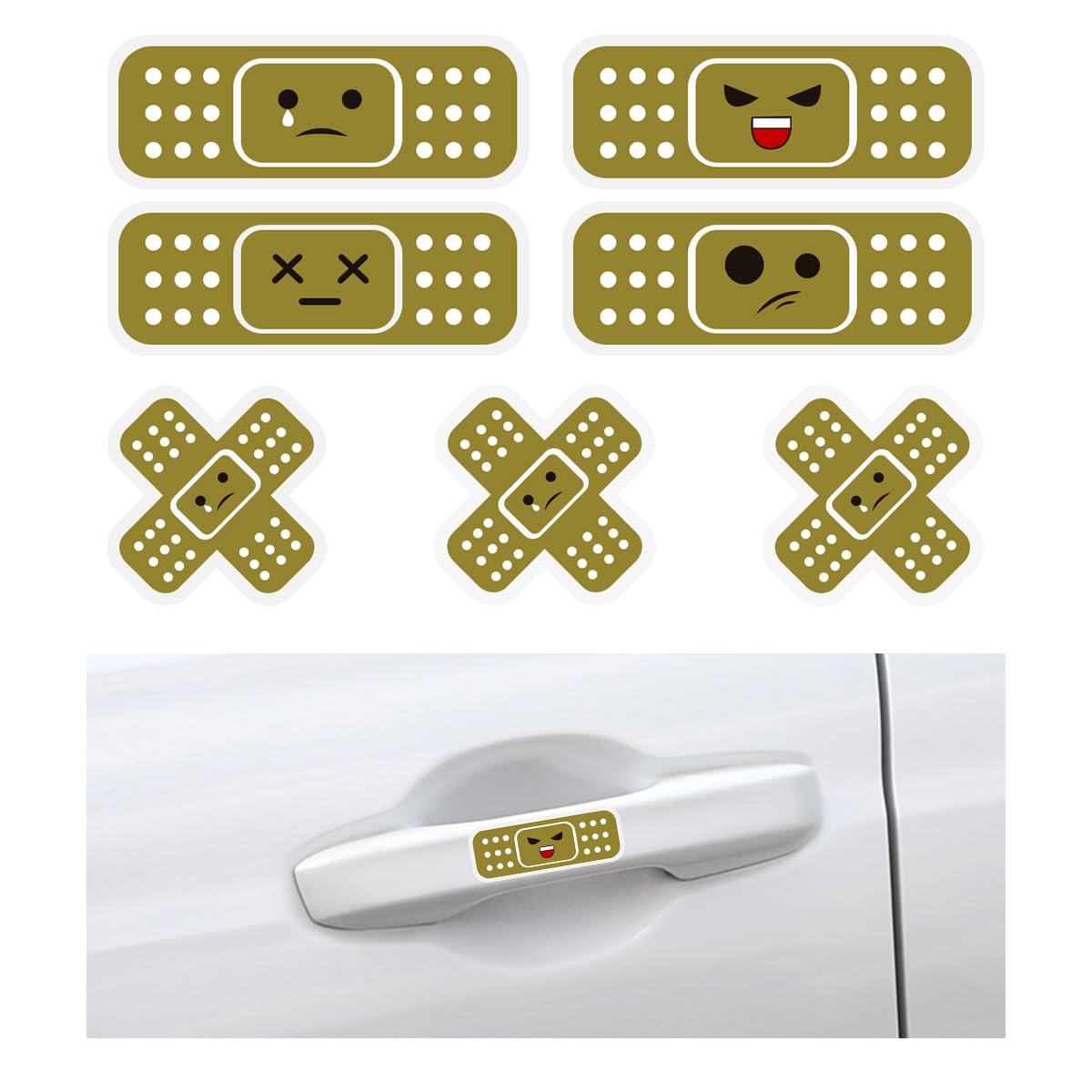 Snapklik.com : Sylvil Large Bandage Vinyl Decal For Car, Funny Stickers ...