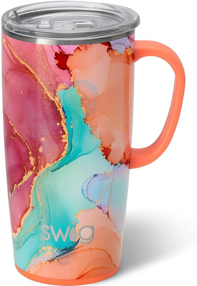 Amazon.com: Swig Life 22oz Travel Mug, Insulated Tumbler with Handle ...
