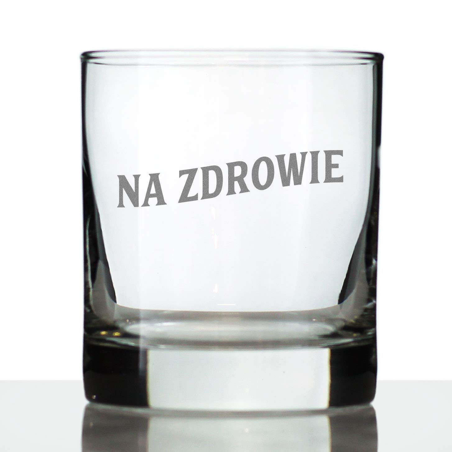 Amazon.com: Na Zdrowie - Polish Cheers - Whiskey Rocks Glass - Cute ...
